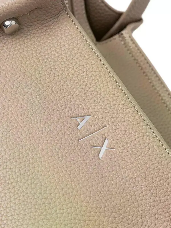 Armani Exchange Grained-effect Tote Bag
