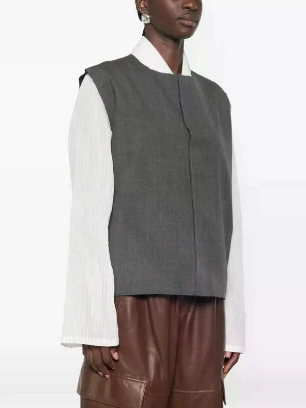 SONIA CARRASCO Sleeveless Concealed-fastening Blouse