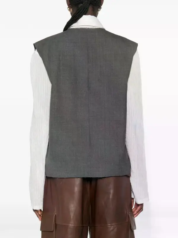 SONIA CARRASCO Sleeveless Concealed-fastening Blouse