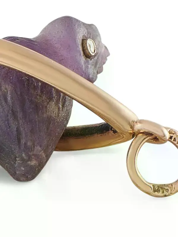 Faberge Amethyst And Diamond Bird Pendant