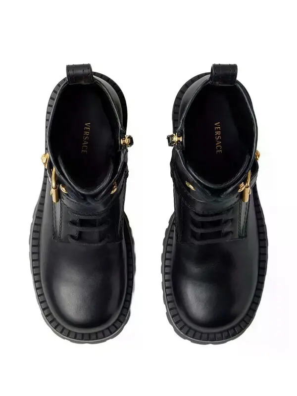 Versace Roxy Leather Boots 35 Mm