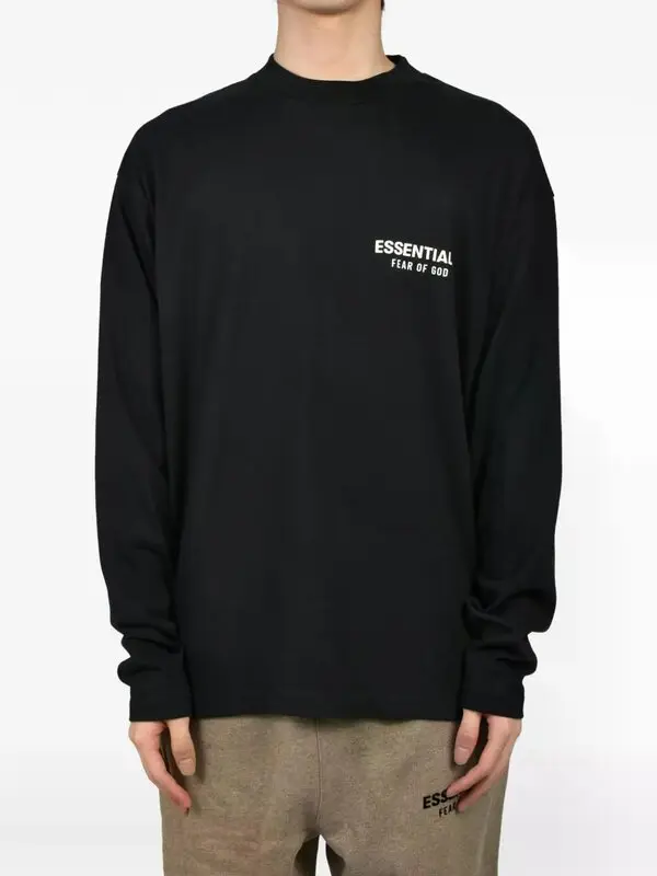 ESSENTIALS Logo-print Long-sleeve T-shirt