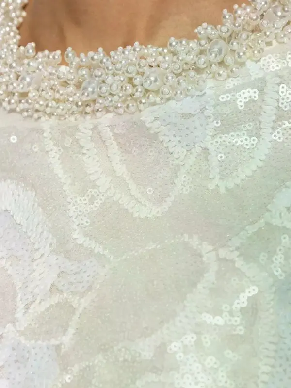 SELF-PORTRAIT Sequin Lace Top