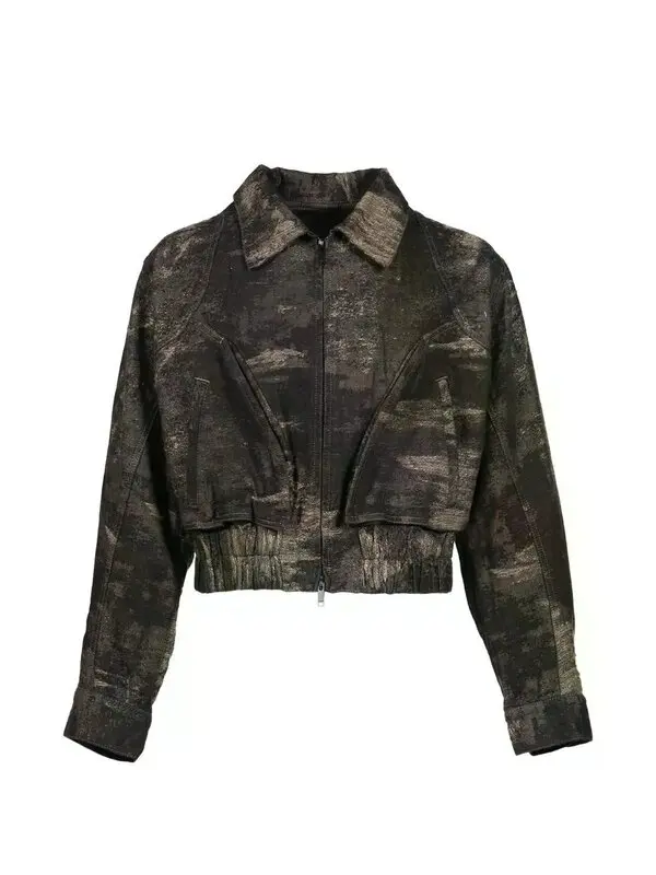 TAAKK Distressed Denim Jacket - Black