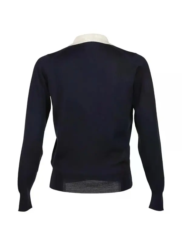 WALES BONNER X John Smedley Henry Merino-wool Polo Shirt - Blue