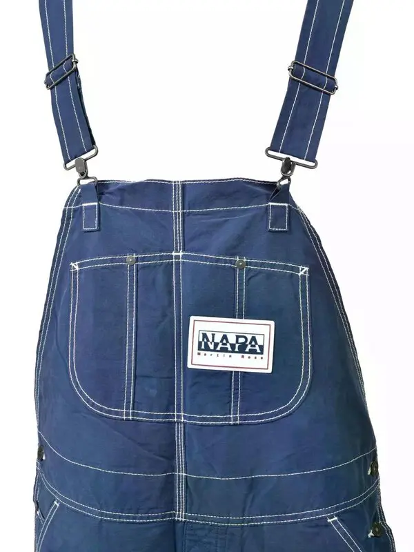 NAPA BY MARTINE ROSE Logo-patch Contrast-stitch Overalls