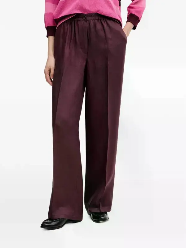 Sisley Pressed-crease Straight Trousers