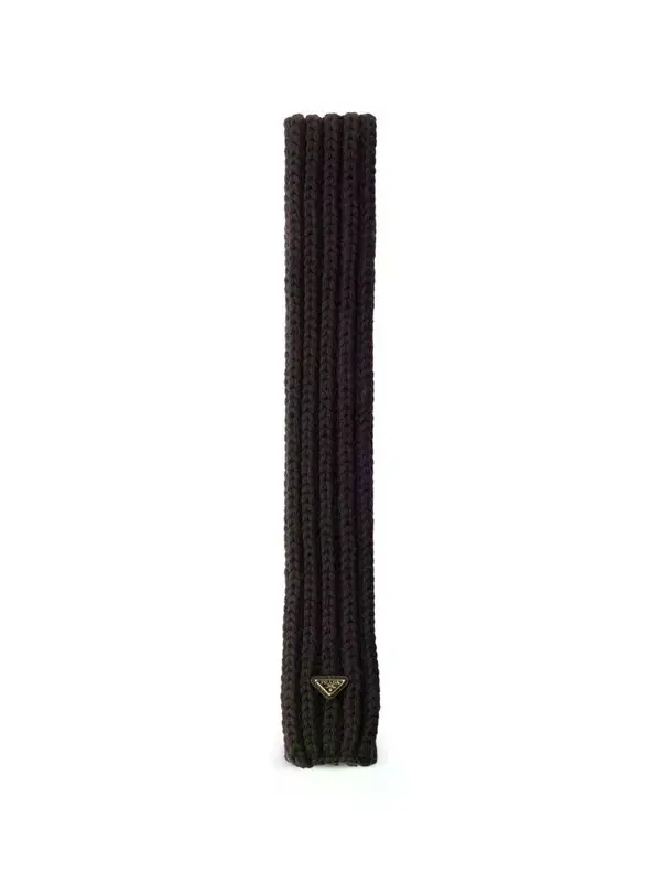 Prada Wool Scarf - Brown