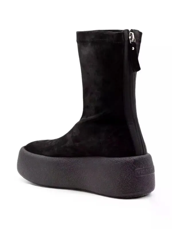 VIC MATIE Creppy Platform Ankle Boots