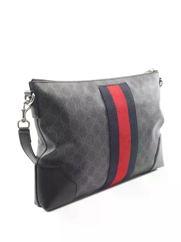 Gucci Gg Supreme Web Crossbody Bag