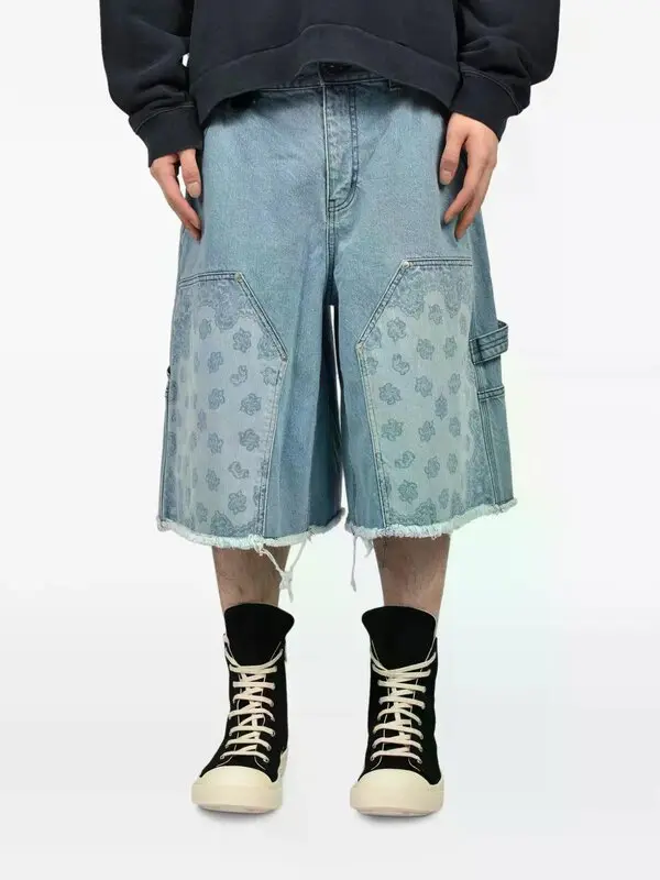 JUN/NAKAYAMA Paisley Carpenter Shorts