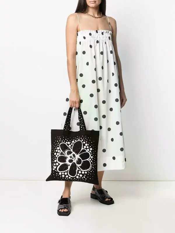 10 CORSO COMO Floral Polka-dot Print Tote Bag