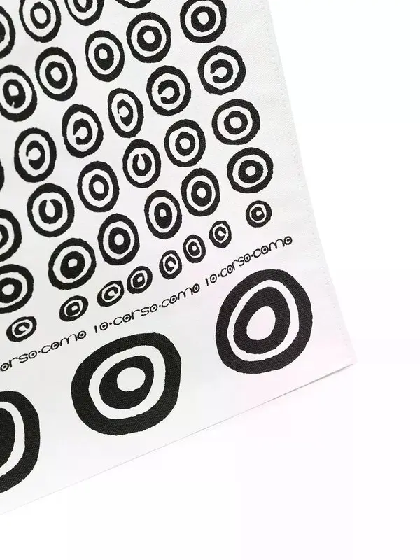10 CORSO COMO Abstract Spiral Print Tote Bag