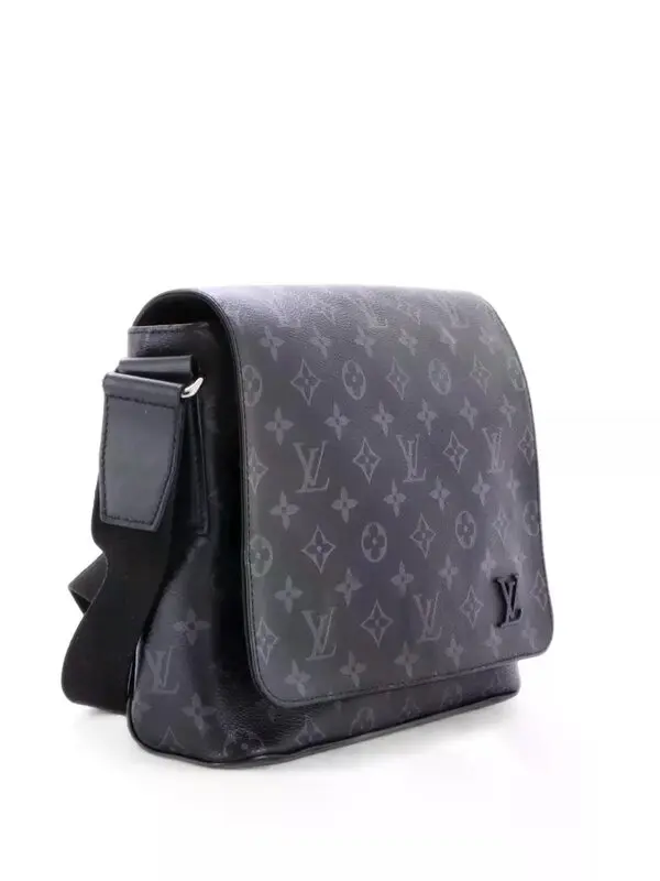 LOUIS VUITTON District Messenger Bag Monogram Eclipse Canvas Pm Crossbody Bag - Black