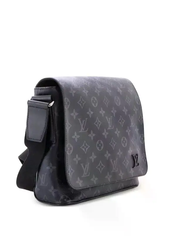 LOUIS VUITTON District Messenger Bag Monogram Eclipse Canvas Pm Crossbody Bag - Black