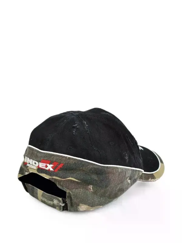 PROTOCOL INDEX Distressed Camouflage-panel Cap