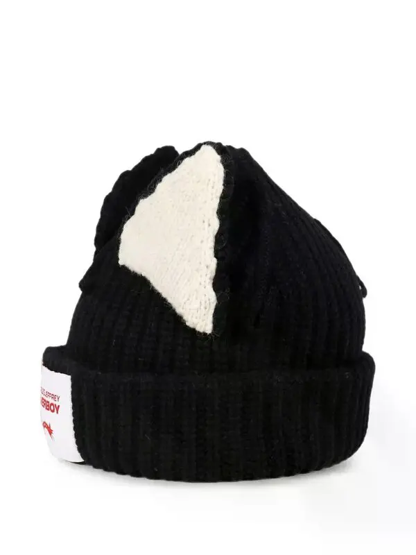CHARLES JEFFREY Chunky-knit Ears Beanie Hat