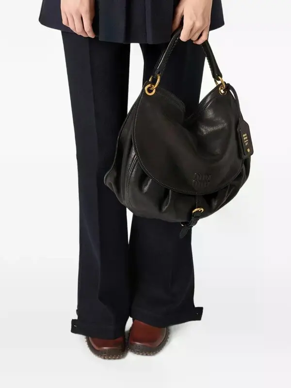 Miu Miu Double Wool Flared Trousers