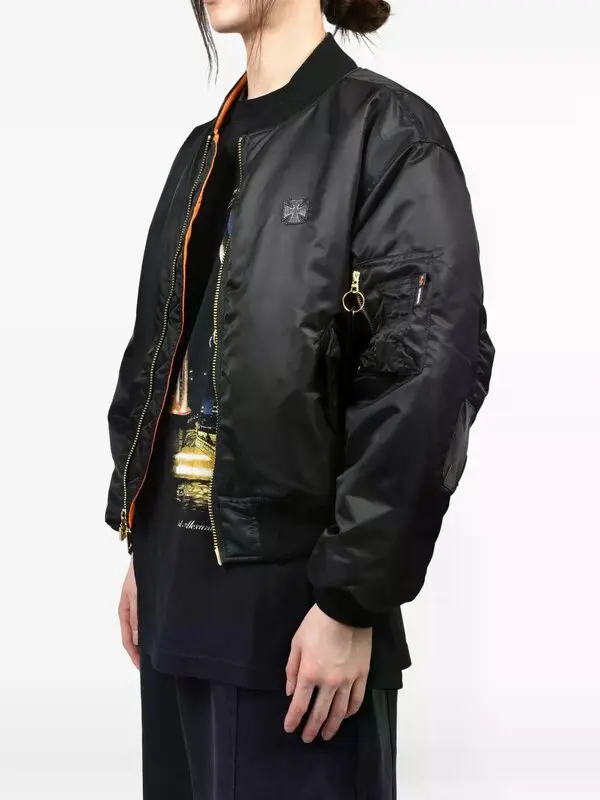 Vetements Leather-patch Crosses Bomber Jacket