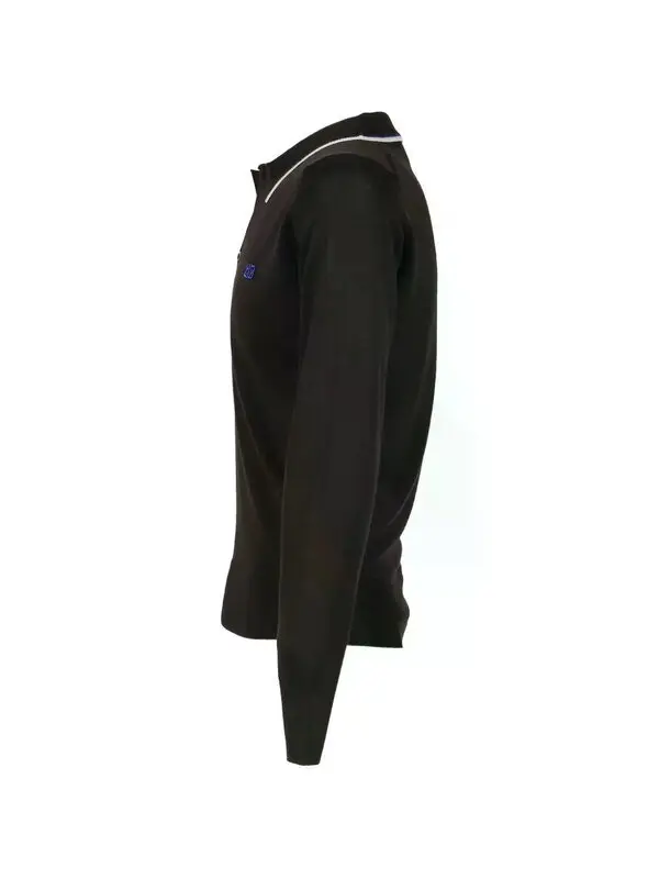 WALES BONNER Embroidered-logo Polo Sweater