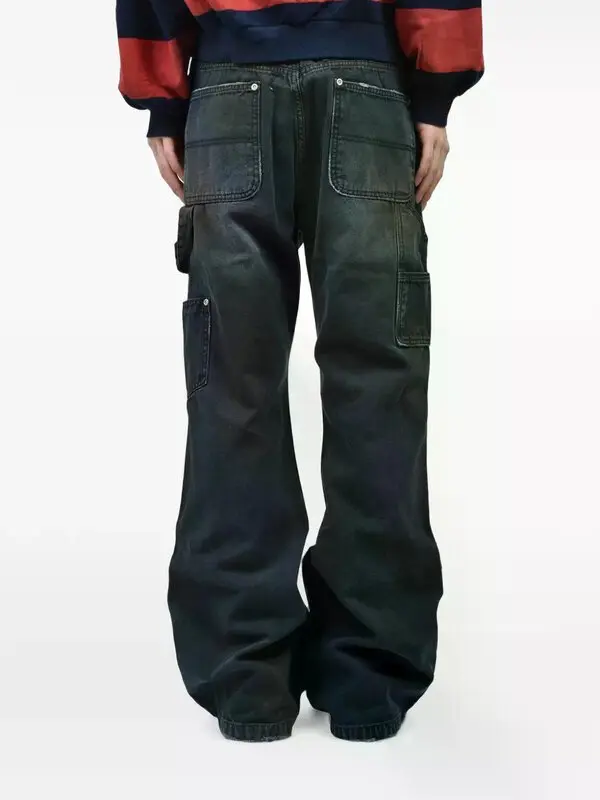 PROTOCOL INDEX Washed-effect Carpenter Bootcut Jeans