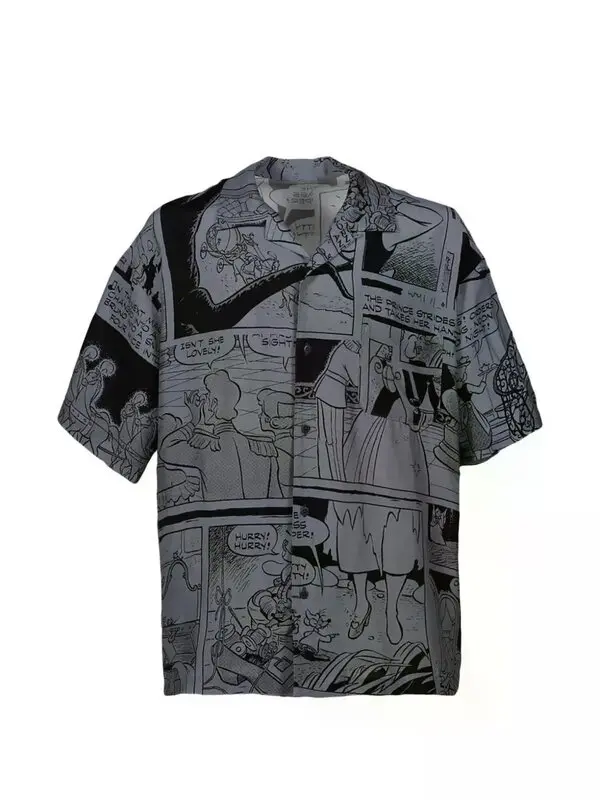 PORTER CLASSIC Disney Aloha Cinderella Print Shirt