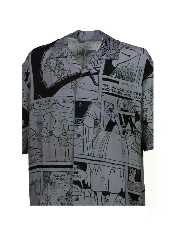 PORTER CLASSIC Disney Aloha Cinderella Print Shirt