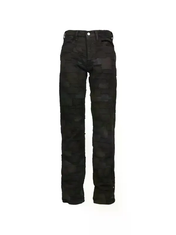 Matthew Williamson Boro Patchwork Straight Leg Jeans