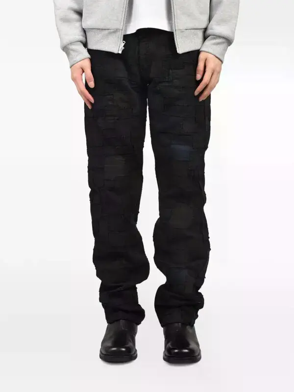 Matthew Williamson Boro Patchwork Straight Leg Jeans