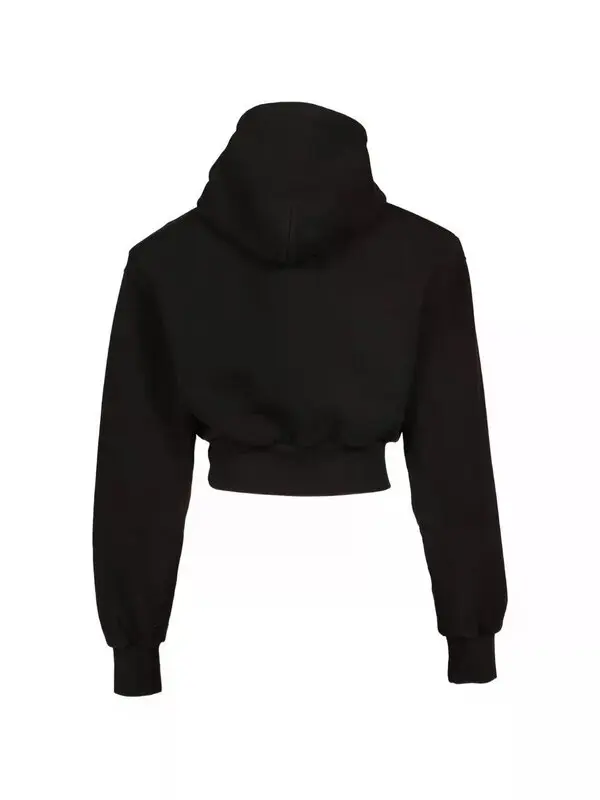 Vaquera Logo-print Shoulder-pad Hoodie