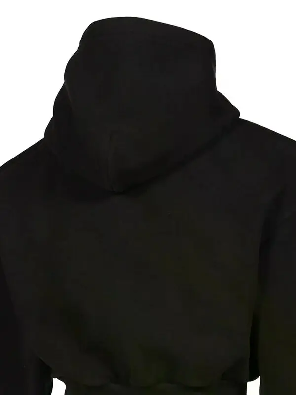 Vaquera Logo-print Shoulder-pad Hoodie