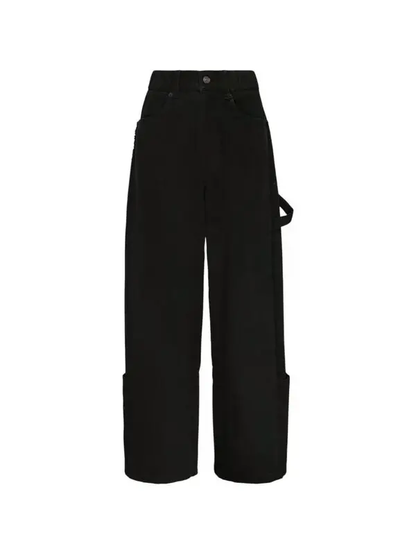 ORDINARY COUTURE CODE Panelled Carpenter Jeans