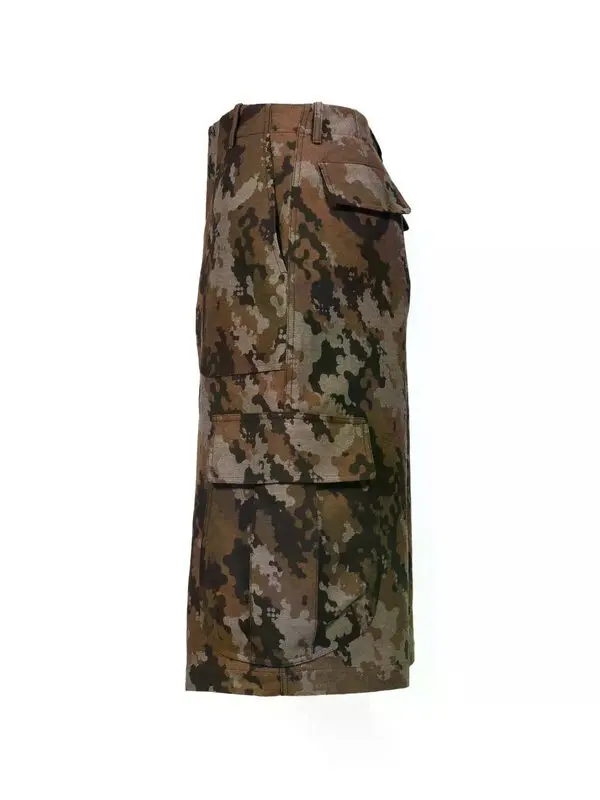 3.PARADIS Jacquard Dove-camo Cargo Shorts