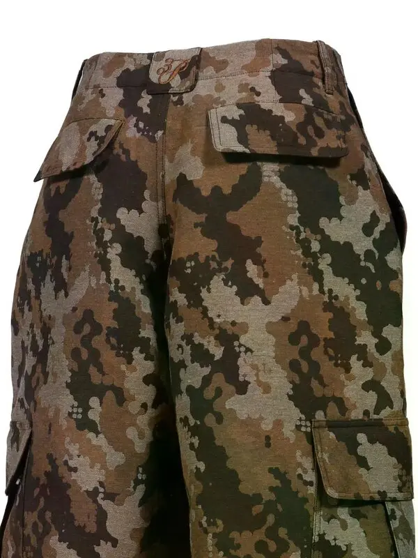 3.PARADIS Jacquard Dove-camo Cargo Shorts