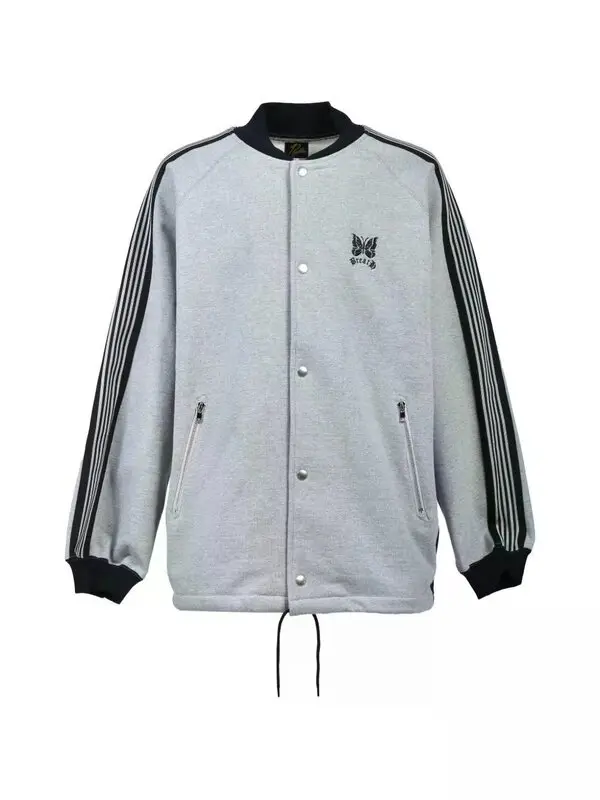 BREATH X Needles Side-stripe Bomber Jacket - Grey