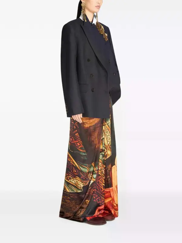 Dries Van Noten Embroidered Double-breasted Blazer