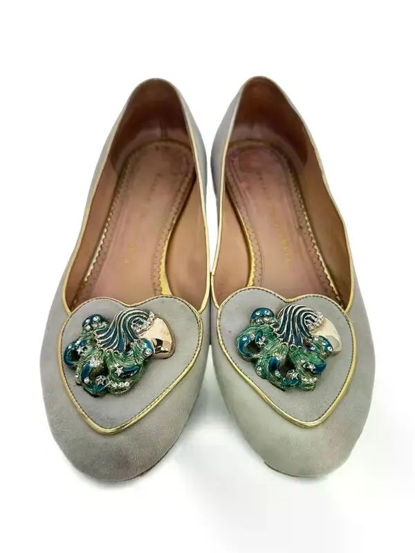 CHARLOTTE OLYMPIA Embellished Ballet Flats