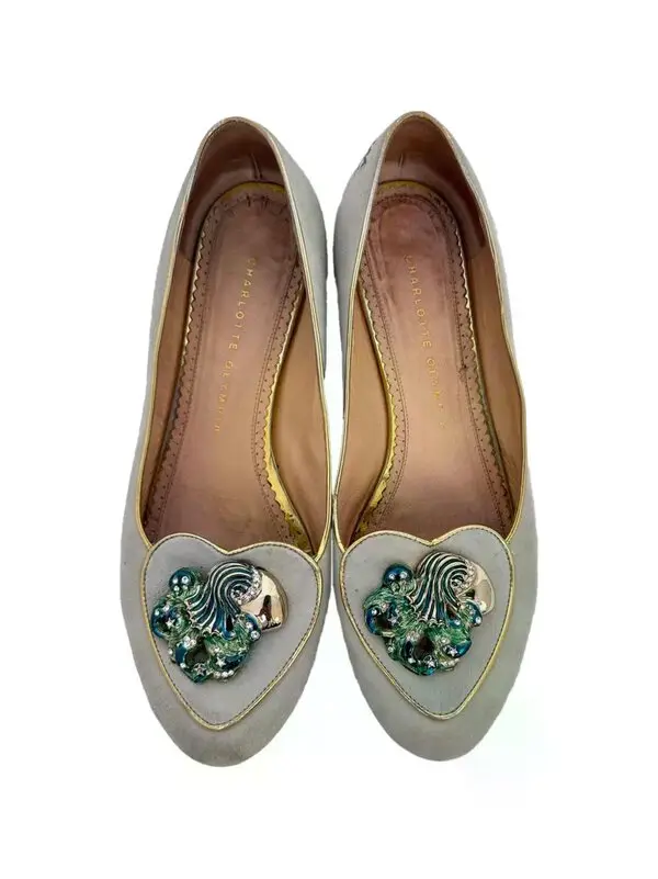 CHARLOTTE OLYMPIA Embellished Ballet Flats