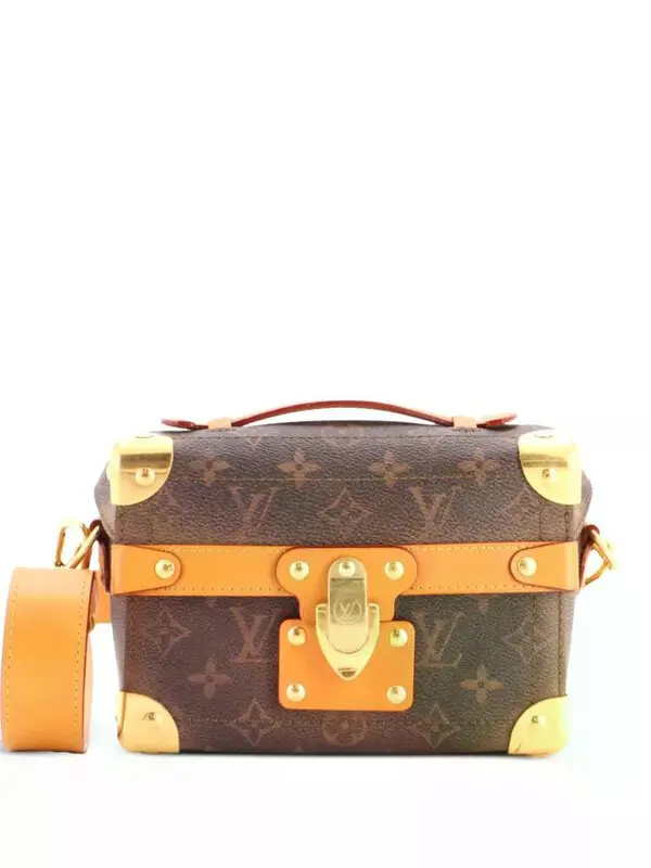 LOUIS VUITTON Soul Trunk Bag Monogram Dust Leather Crossbody Bag