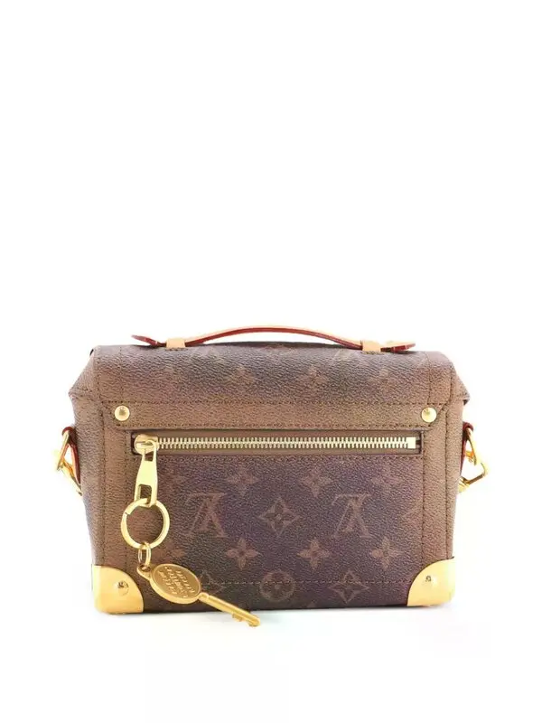 LOUIS VUITTON Soul Trunk Bag Monogram Dust Leather Crossbody Bag