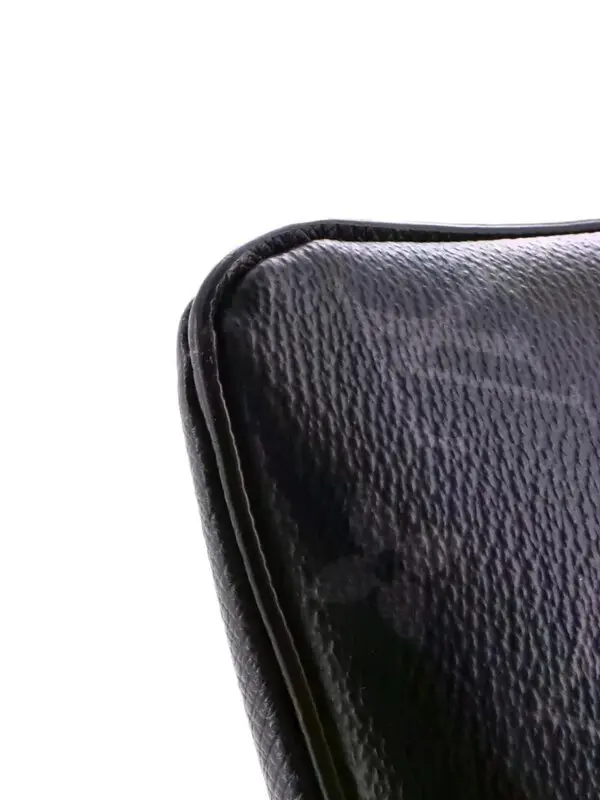 LOUIS VUITTON Outdoor Flap Messenger Monogram Taigarama Crossbody Bag - Black