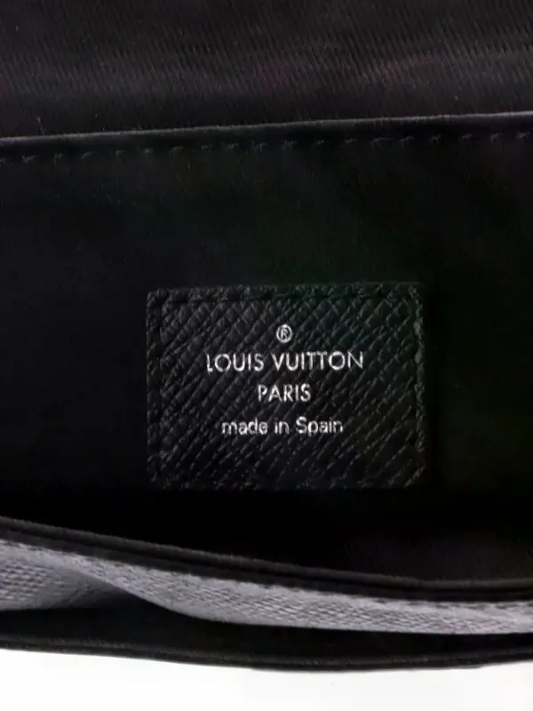 LOUIS VUITTON Outdoor Flap Messenger Monogram Taigarama Crossbody Bag - Black