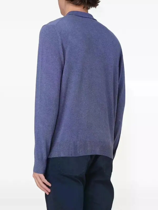 XC Fine-knit Polo Shirt - Blue