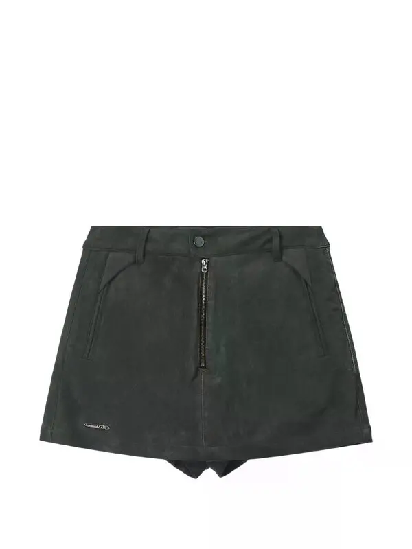 Izzue Exposed-zip Cotton Skort
