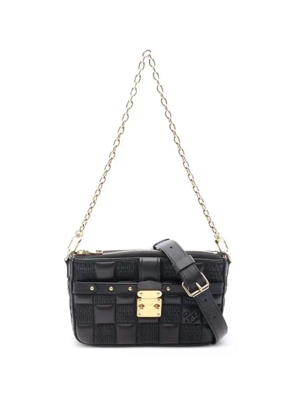 LOUIS VUITTON Damier Giant Troca Mini Bag - Black