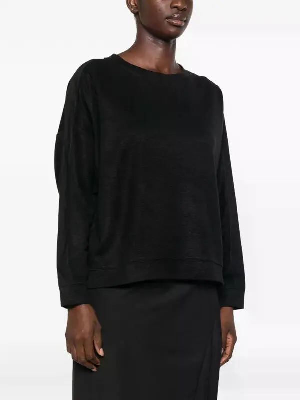 MAISON123 Lisa Long-sleeve Crew Neck Top