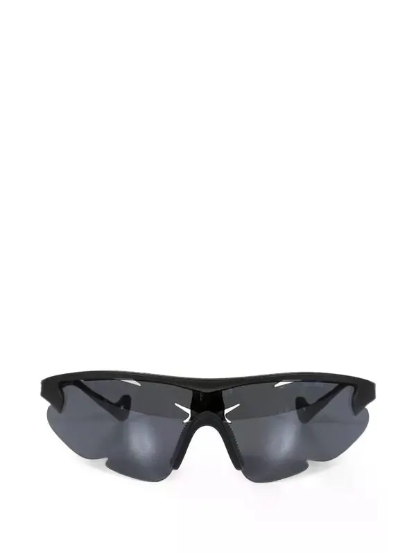POST ARCHIVE FACTION X District Vision Junya Racer Geometric-frame Sunglasses - Black