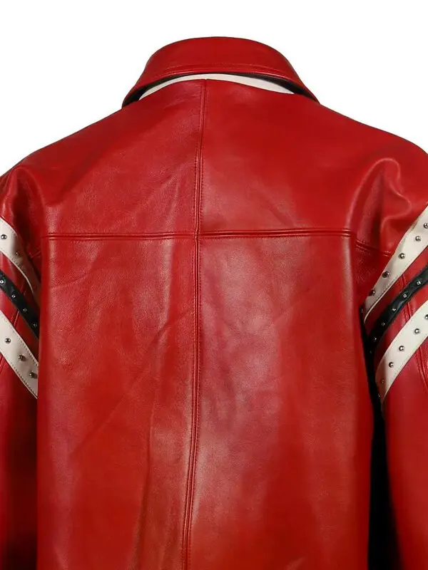 PELLE PELLE Stud-embellished Varsity Jacket