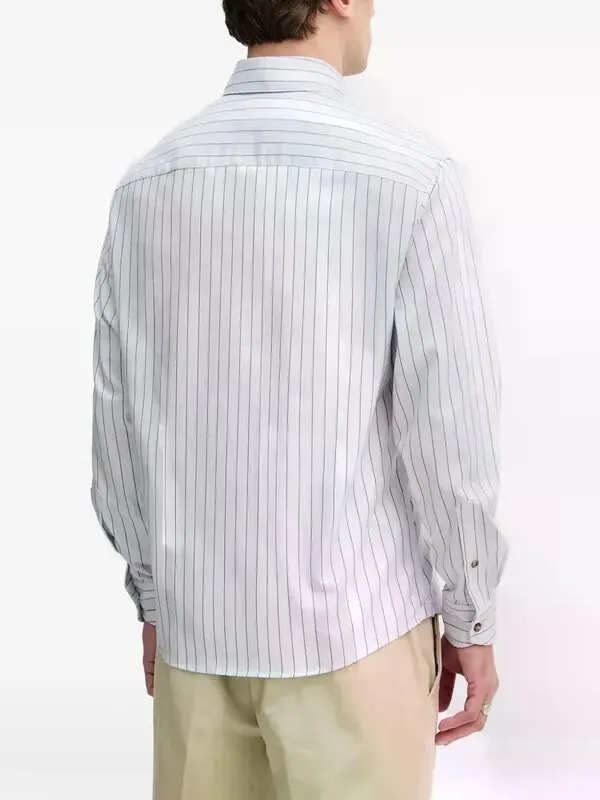 Sisley Vertical-stripe Long-sleeve Shirt