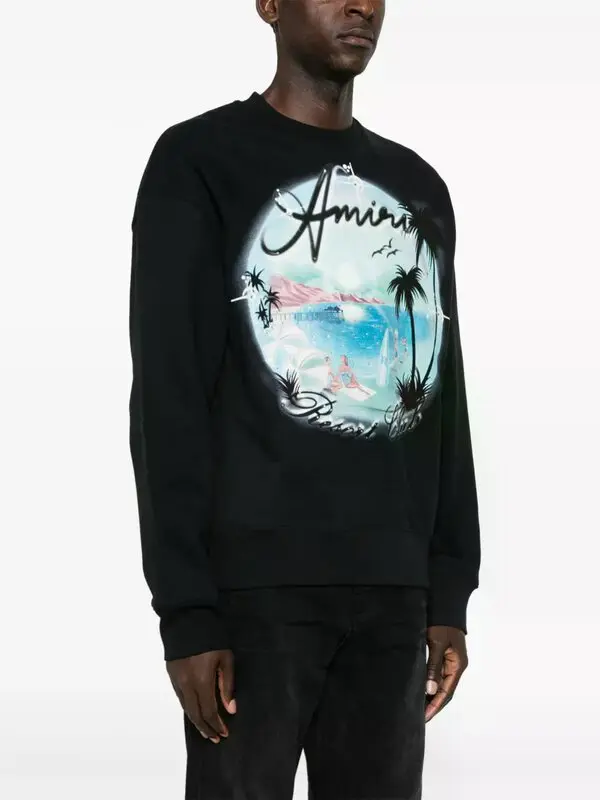 Amiri Paradise Airbrush Cotton Sweatshirt
